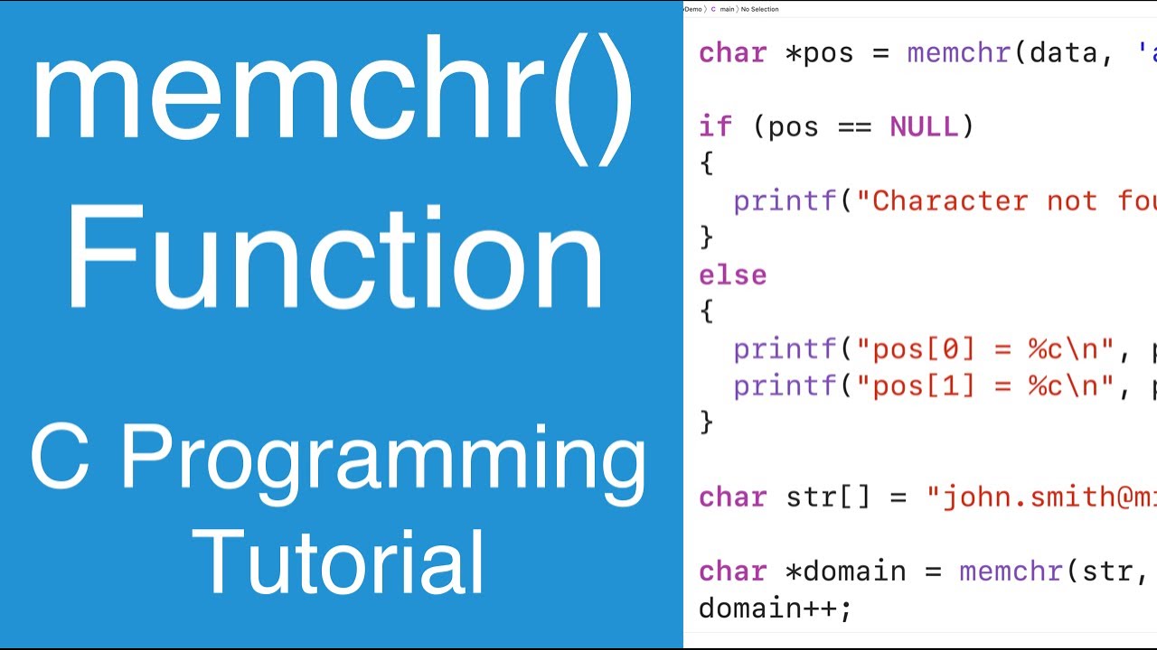 memchr() Function | C Programming Tutorial