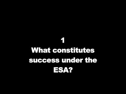 1 ESA success defined.