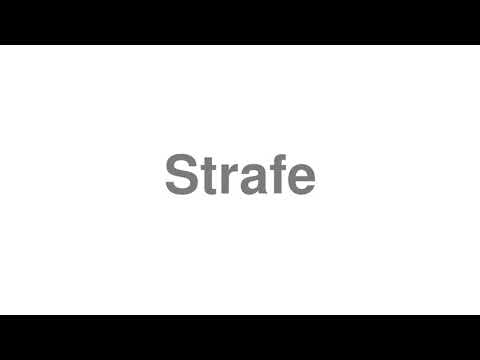 How to Pronounce "Strafe"