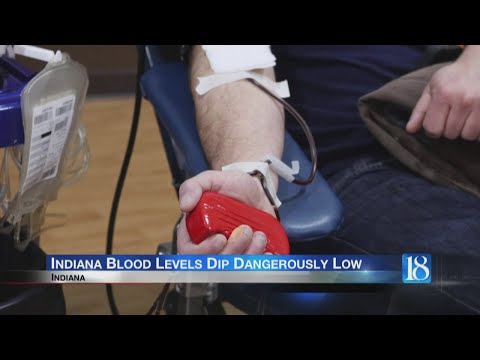 Indiana blood levels dip dangerously low