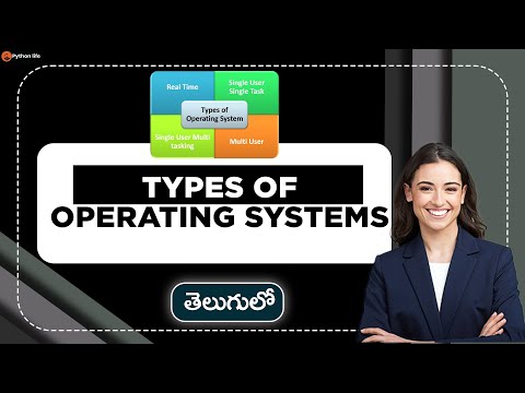 Types of operating system in Telugu | Operating System tutorials in Telugu