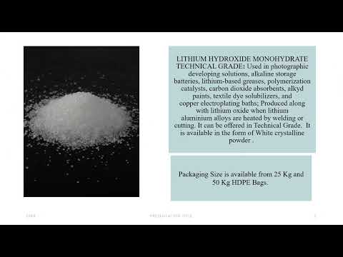 Lithium Hydroxide Monohydrate - Lithium Hydroxide Hydrate Latest Price ...