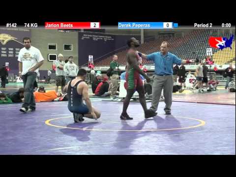 Last Chance Qual 74 KG: Jarion Beets (Panther Wrestling Club) vs. Derek Peperas (OCU Stars)
