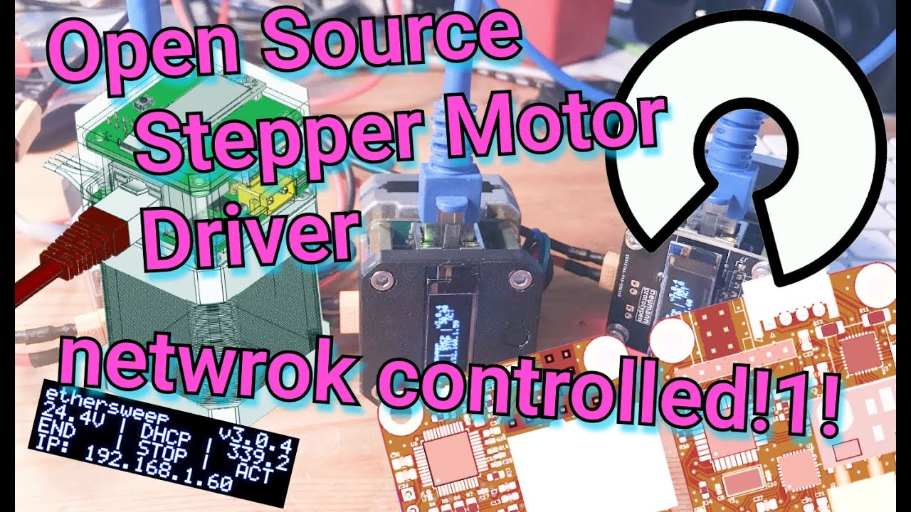 Ethersweep GitHub Release - Open Source | Arduino based Network Controlled Stepper Motor Driver