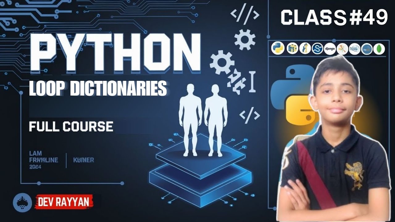 PYTHON LOOP DICTIONARIES | Python Tutorial - Lesson #49