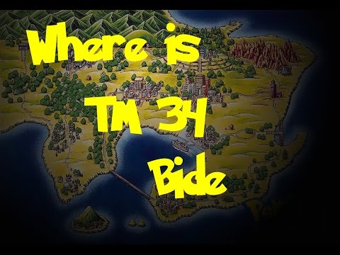 Where Is: TM 34 - Bide (Pokemon Blue/Red/Yellow)
