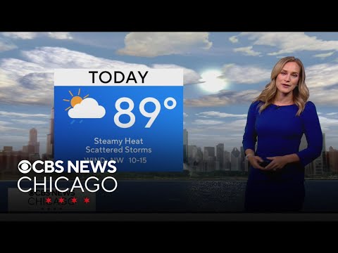 Scattered storms on Monday in Chicago