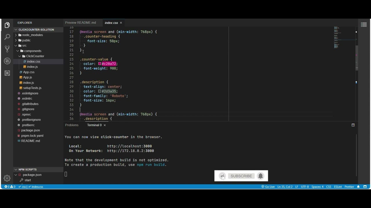 React JS | Coding Practice-4 | Click Counter | NxtWave | CCBP 4.0