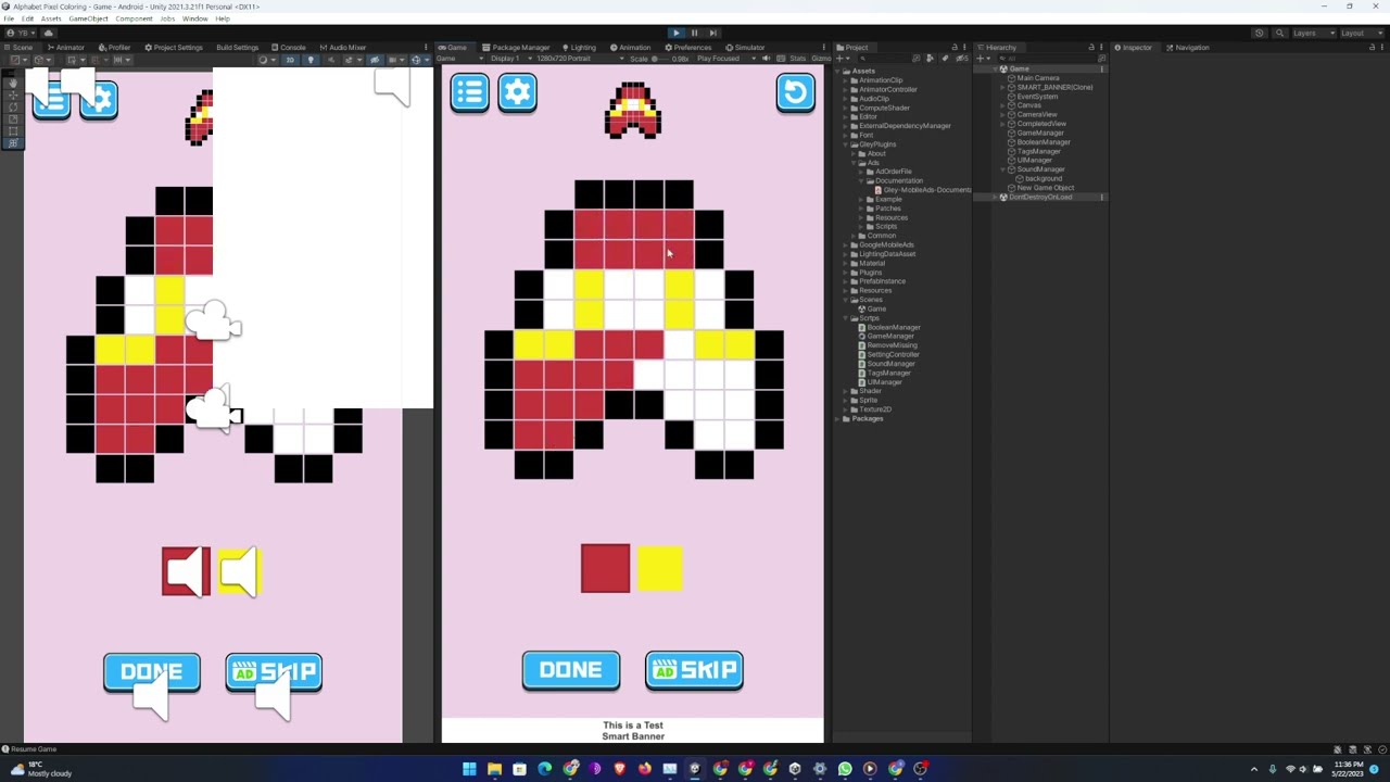 Alphabet Pixel Coloring - Unity Code Source