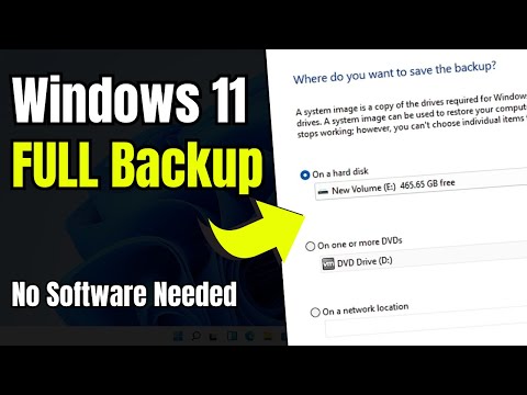 Create FULL BACK UP of Windows 11 to External Drive & Restore (2023)