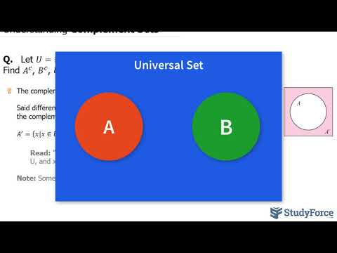 ๐ Understanding Complement Sets