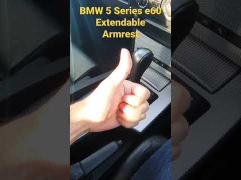 BMW 5 Series e60 Extendable Armrest (Did you know this?) 🤣 #shorts