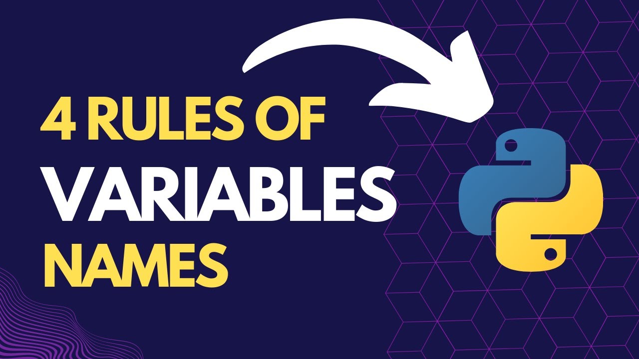 Rules for setting variable names in Python | Python Tutorial for Beginners
