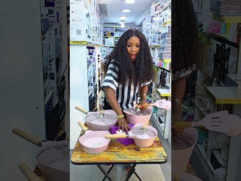 4pcs Ceramic Cookware Set With Cooking Utensils.N135,000. To place an order chat with 0703 714 0322