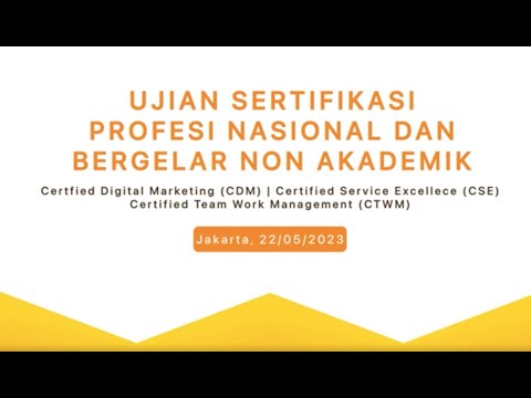 Superkey Institute: Sertifikasi Kompetensi Nasional dan Gelar Non Akademik CDM, CSE, CTWM, Jakarta