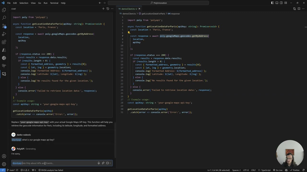 Introducing PolyAPI GitHub Copilot Extension