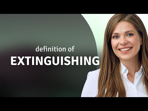 Extinguishing | what is EXTINGUISHING definition