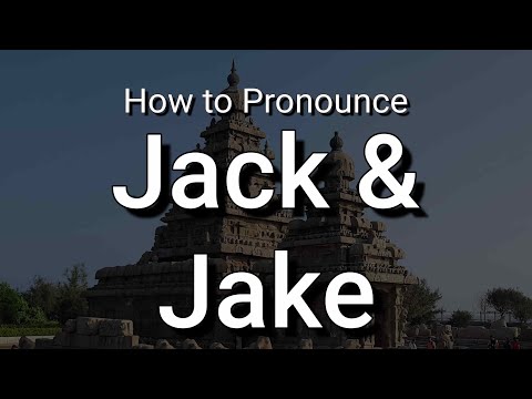How to Pronounce Jack and Jake Differently - Pronunciation and Meaning