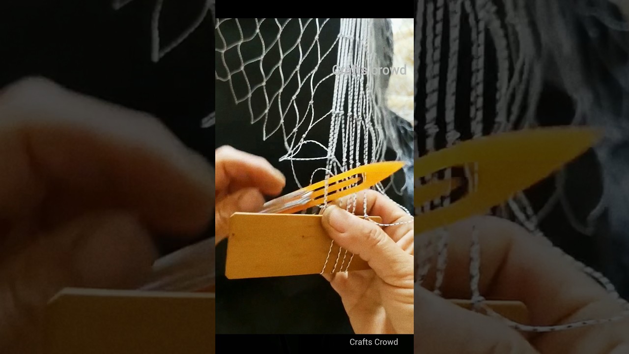 Making a yarn net manually