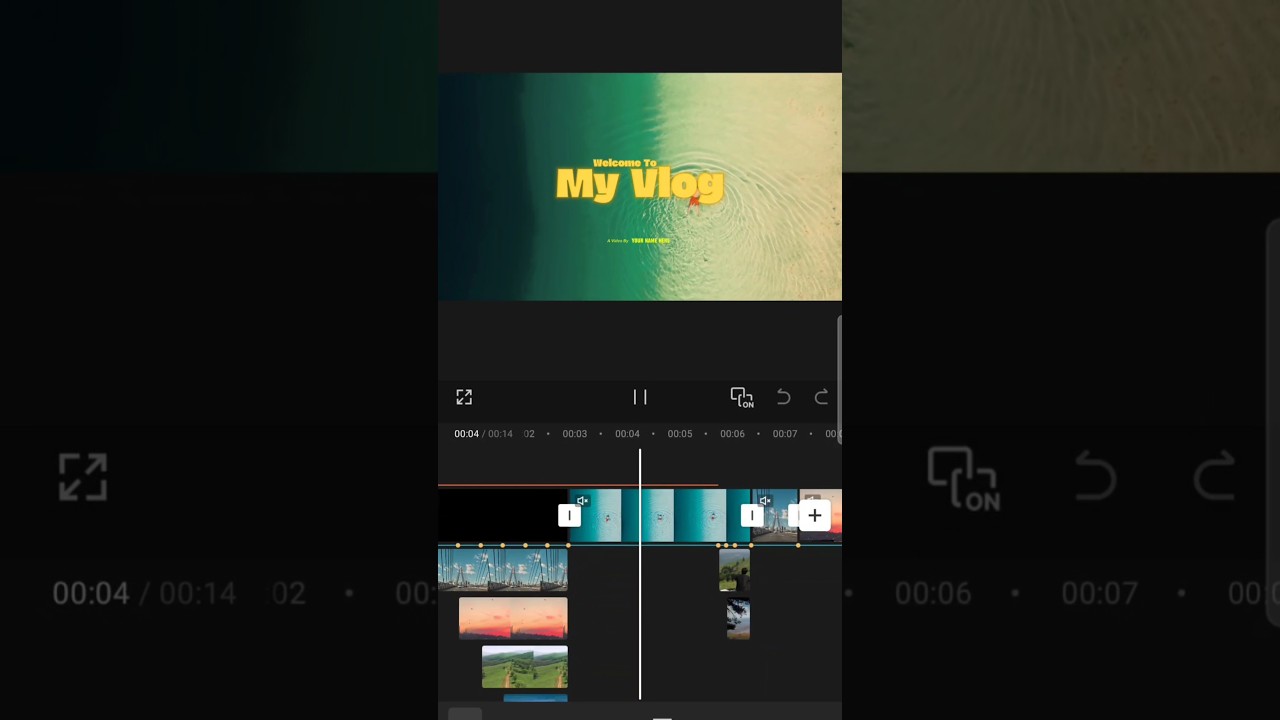 Vlog intro template in #CAPCUT