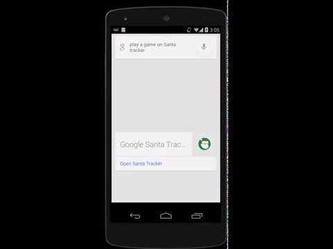 OkGoogle, play a game on Santa Tracker