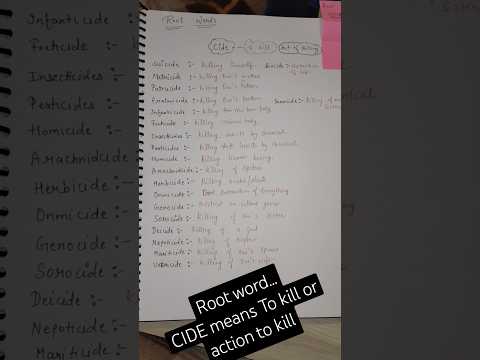 Root words ..CIDE #vocabulary #ssc #upsc #chsl #study