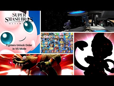 Super Smash Bros. Ultimate - Unlocking All Characters in order in VS Mode