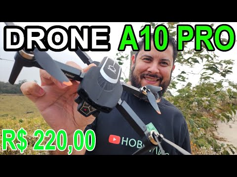 Drone A10 Pro teste externo como Ligar qualidade da imagem primeiro voo camera em tempo real