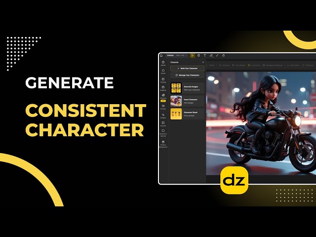 Mastering Character Creation and Image Generation with Dzine AI | Magica