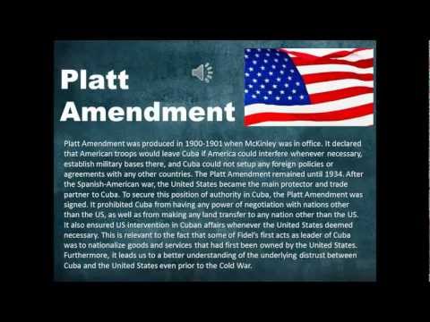 Platt Amendment | United States History Videos!