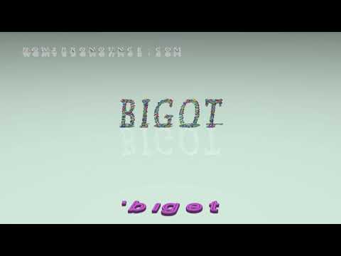 bigot - pronunciation + Examples in sentences and phrases