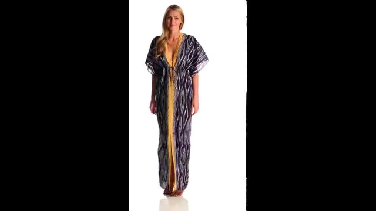 Vix Swimwear Moorish Val Long Cover Up Dress | SwimOutlet.com