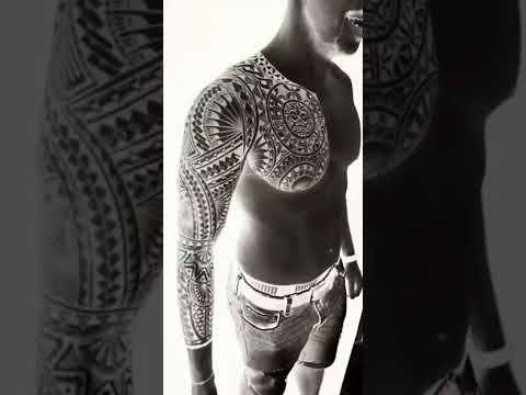 Polynesian Tattoo, Tatau Samoan, not a Maori.