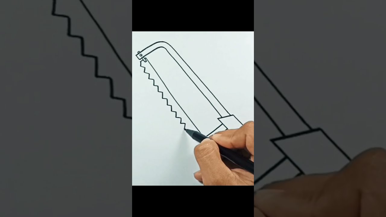 How to draw Hacksaw #shorts