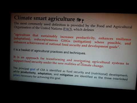 climate smart agriculture (definition) in english.