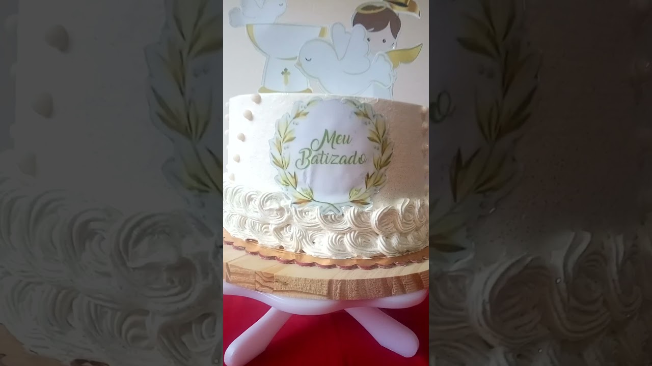 Bolo de batizado Eduardo