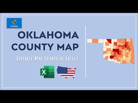 Oklahoma County Map in Excel - Counties List and Population Map
