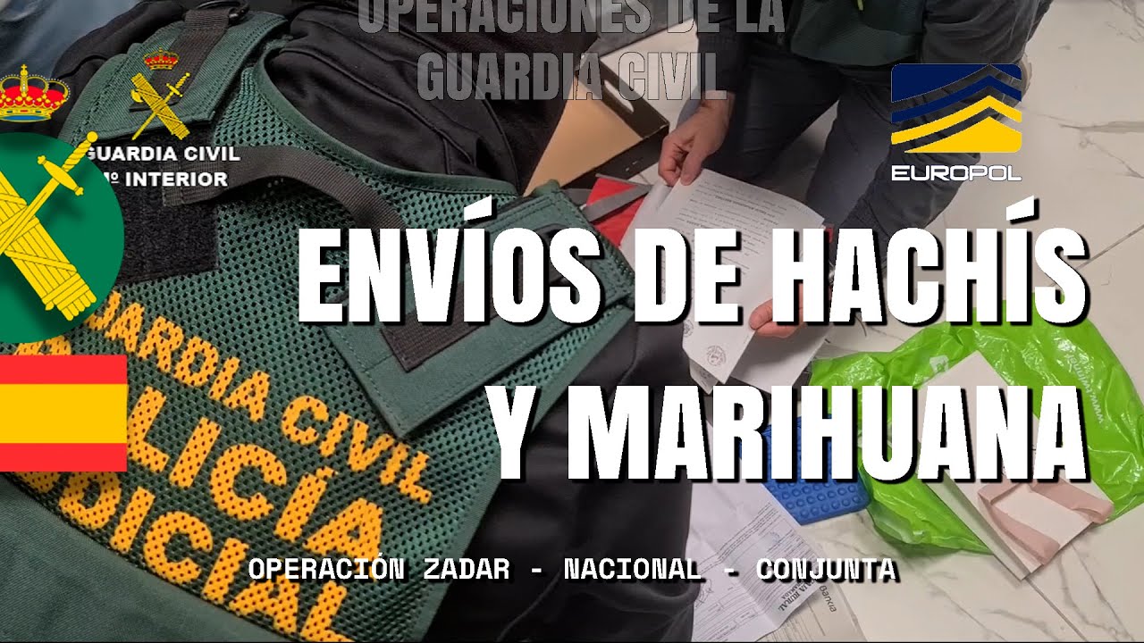 37 detenidos integrantes de una red criminal que enviaba cargamentos de hachís y marihuana a Europa