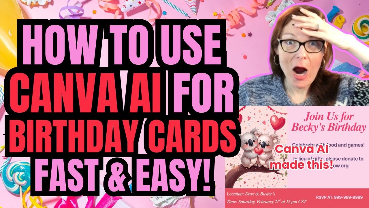How to Create Birthday Cards with Canva AI to Sell on Etsy | Canva AI Tutorials and Training