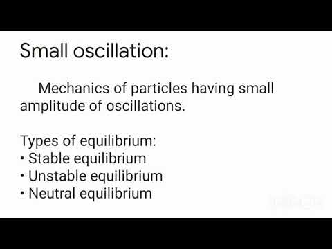 Theory of Small Oscillations - Classical Mechanics Video Lecture - Mathematics for IIT JAM, GATE ...