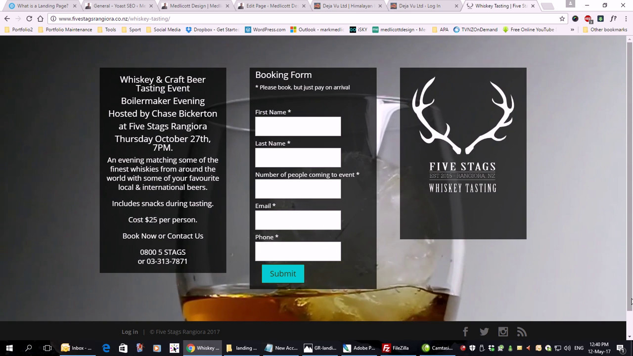 Event Landing Page