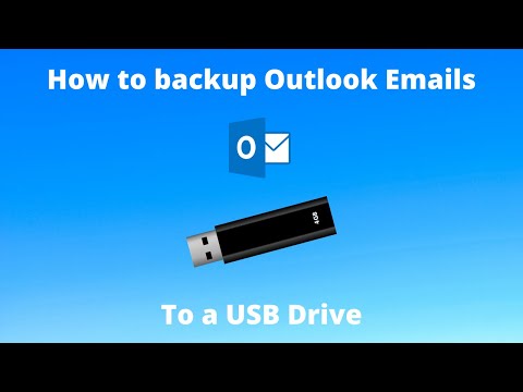 How to Backup Outlook Emails To a USB Drive - Using a PST File