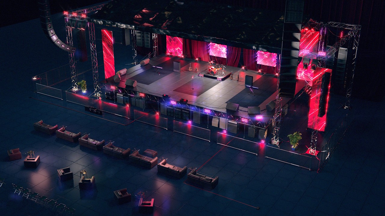 Concert Stage 3d Model - Unity