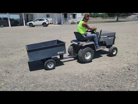 966a--Craftsman 42" Lawn Tractor w/ Utility Trailer. July 22nd, 2025 Online Auction.