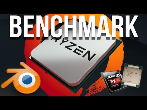 AMD "Ryzen" vs FX 8350, i7 5820k, i7 5960x - Blender Benchmark