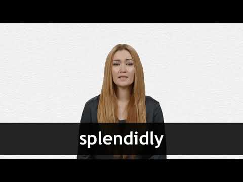 How to pronounce SPLENDIDLY in American English