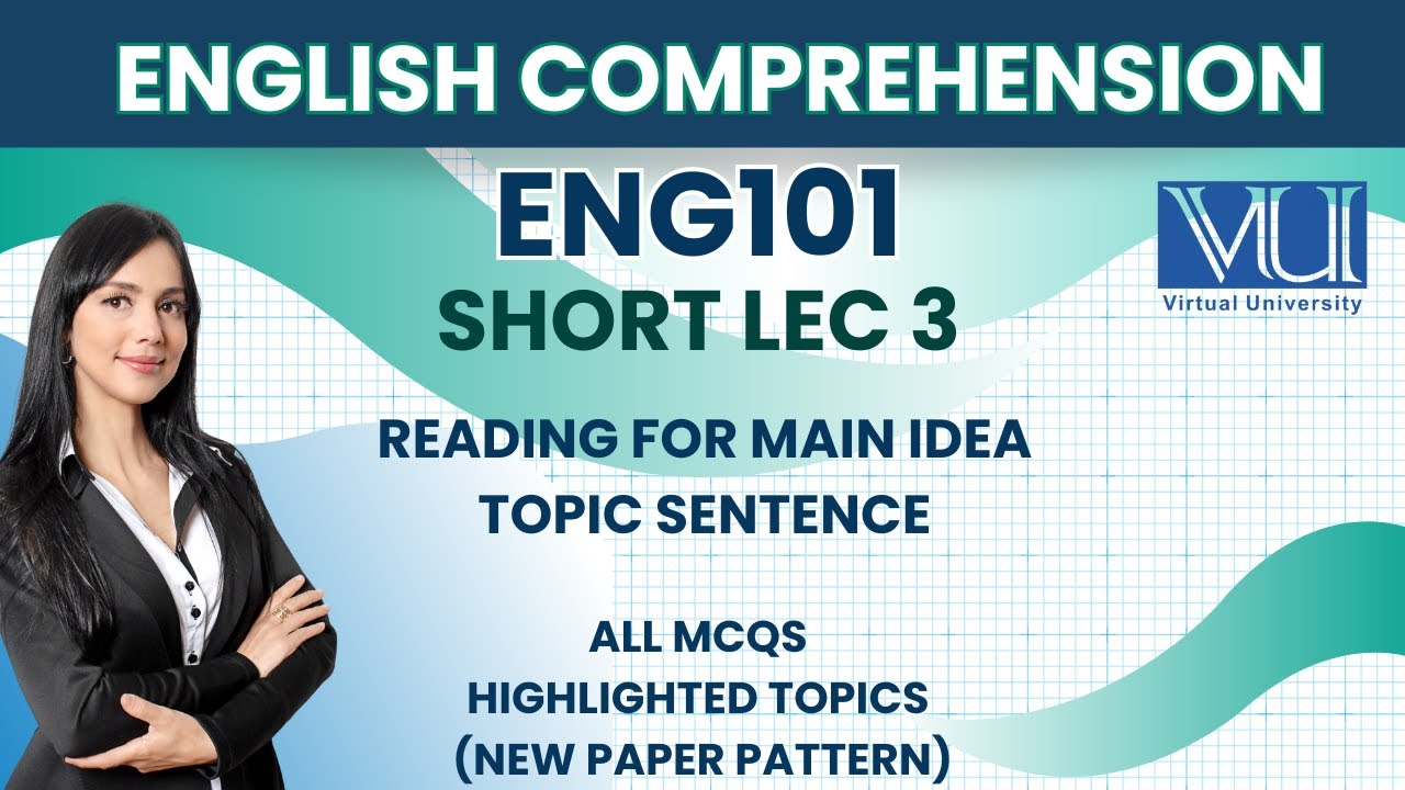 ENG101 Short Lecture 3_Main Idea_Topic sentence_Highlighted_Eng101 short lec 3_Mid Term