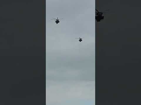 double helicopter fly top freeway LA