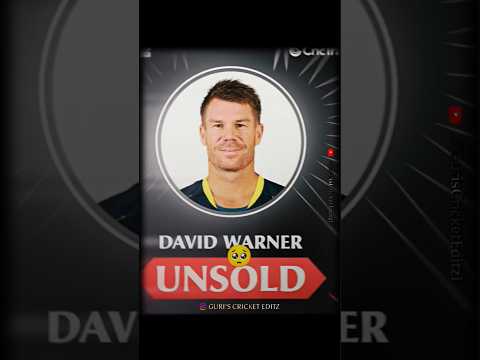 IPL Auction 2025 Edit | David Warner Unsold | RCB Squad #cricket #cskipl #miipl #iplauction #ipl