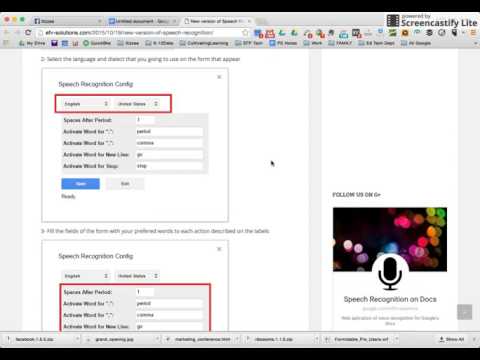 Speech to Text Add-on in Google Docs